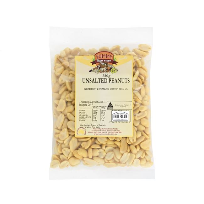 YUMMY SNACK UNSALTED PEANUTS 250g : Victoria Fruit Palace