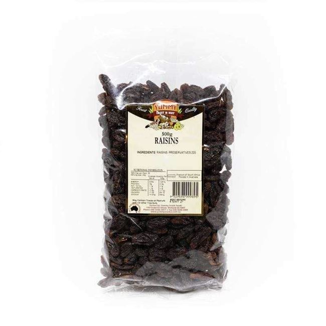 YUMMY SNACK RAISINS 500G : Victoria Fruit Palace