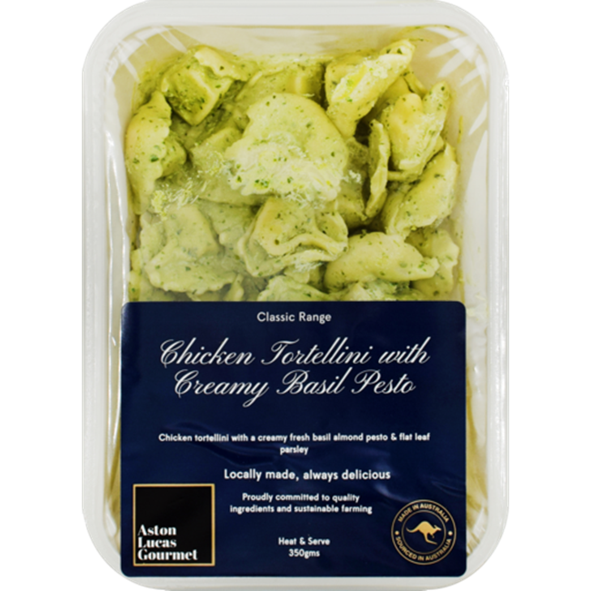 ASTON LUCAS CHICKEN TORTELLINI WITH CREAMY BASIL PESTO 350G : Victoria ...